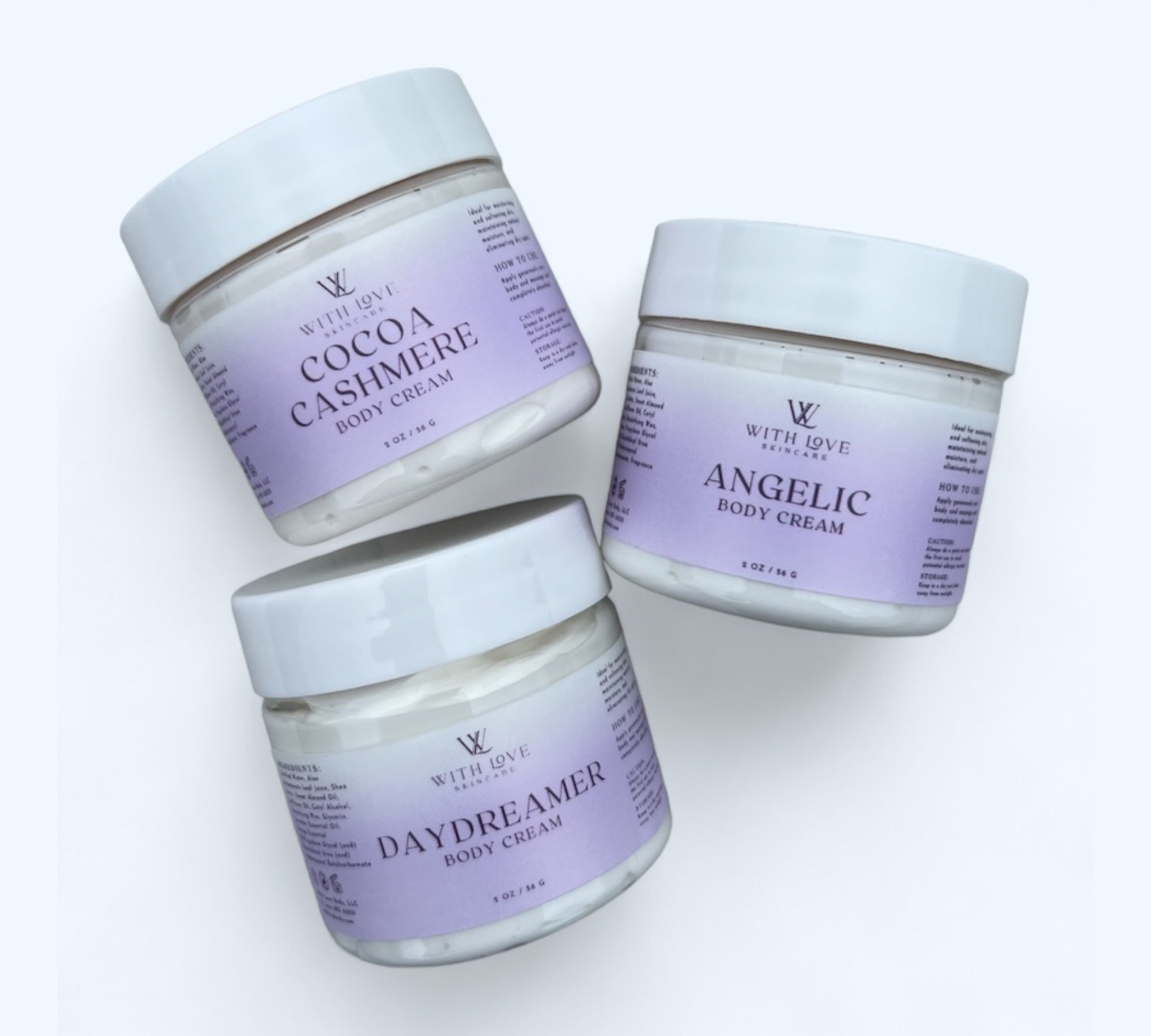 Whipped Body Cream Trio Set – With Love Skincare